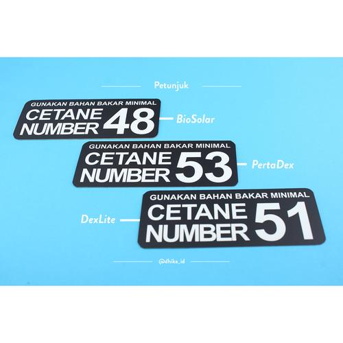 Jual Sticker Bensin Gunakan Bahan Bakar Minimal Cetane Number - Kota ...