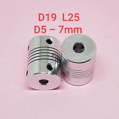 Jual D19 L25 5-7 Connector CNC Motor Jaw Shaft Flexible For 3D Print - Kota Surabaya ...