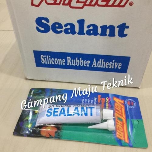Jual lem kaca besar 70gr / sealant / lem silikon warna putih - Kota ...