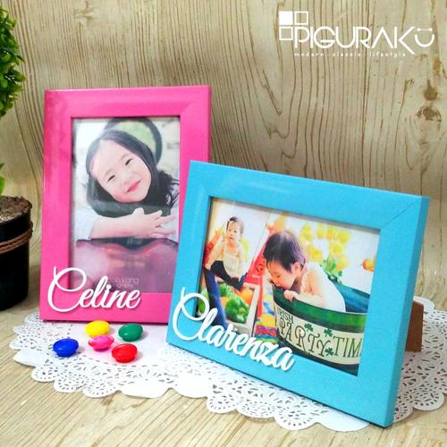 Jual Bingkai 4R -Cute Sticky -Custom Nama -Kado Pigura Lucu -Personal ...