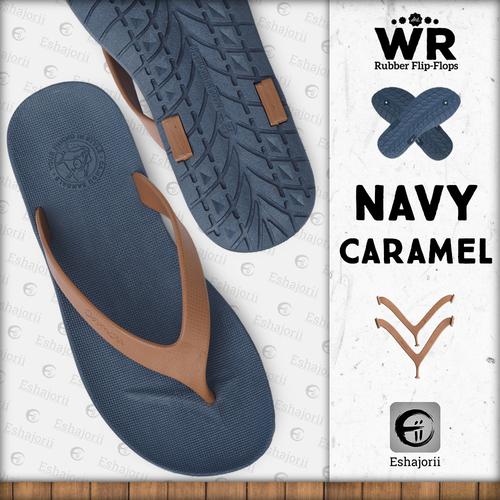 Jual Sandal Jepit Sandal Pria Sandal Flip Flop CAMOU - WR Biru/Karamel ...