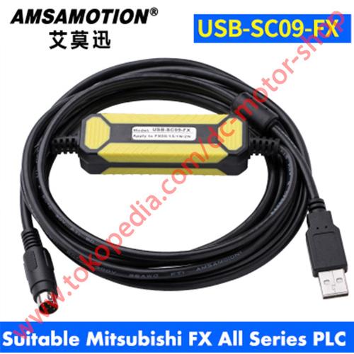 Jual USB-SC09-FX PLC data Programming Cable FOR MITSUBISHI FX Kabel PLC ...