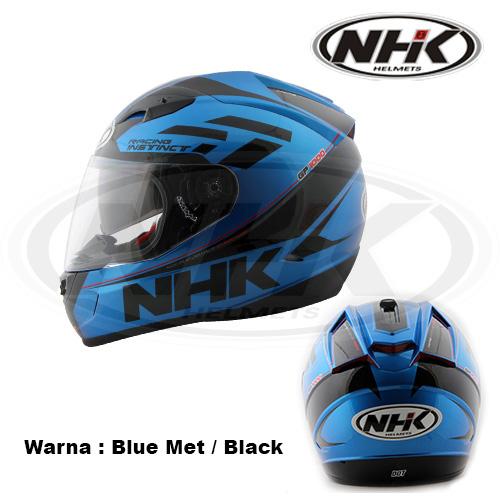 Jual Helm Nhk Gp 1000 Blue Black Glossy gp1000 Instinct Biru Hitam ...