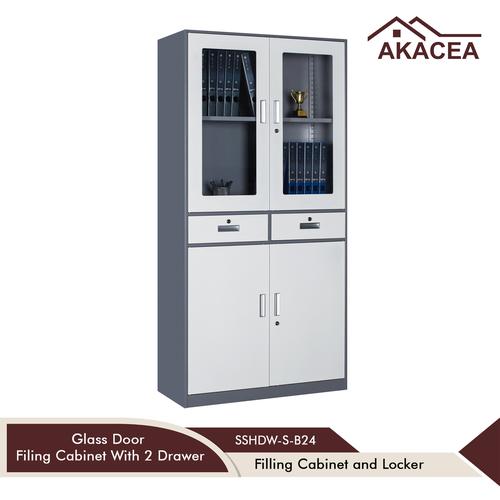Jual FILLING CABINET PINTU KACA DAN 2 LACI - SSHDW-S-B24 - AKACEA ...