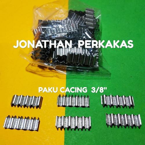 Jual Paku cacing/paku penyambung kayu & papan 3/8" (10mm)/bks(100gram ...