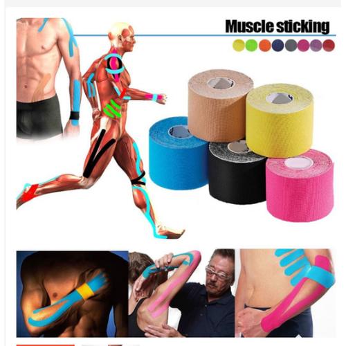 Jual Kinesio Tape Terapi Kinesiology Plester Olah Raga Mencegah Cedera ...