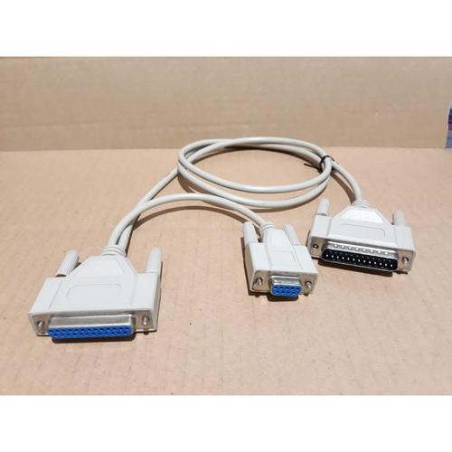 Jual KABEL SPLITTER SERIAL DB25 FEMALE TO DB25 MALE DAN DB9 FEMALE ...
