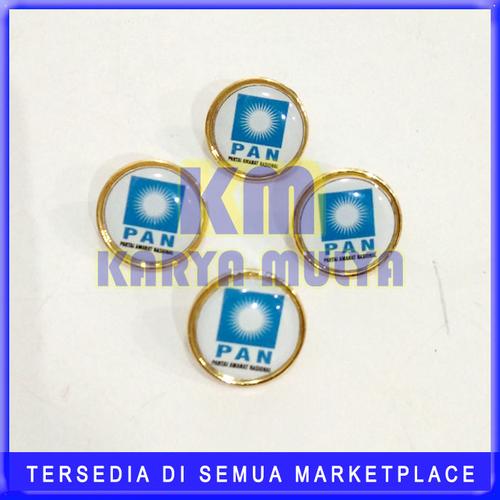 Jual Lencana Pin PAN - Pin Model Bulat 2Cm Logo Partai PAN - KM - Kab ...