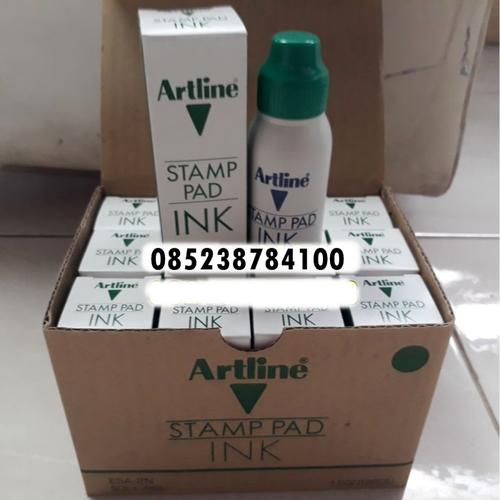 Jual Tinta stempel stamp pad ink Artline 50ml Warna Hijau - Kota ...