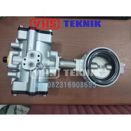 Jual BUTTERFLY VALVE WITH PNEUMATIC ACTUATOR KITZ FA-2 DN80 3 INCH ...