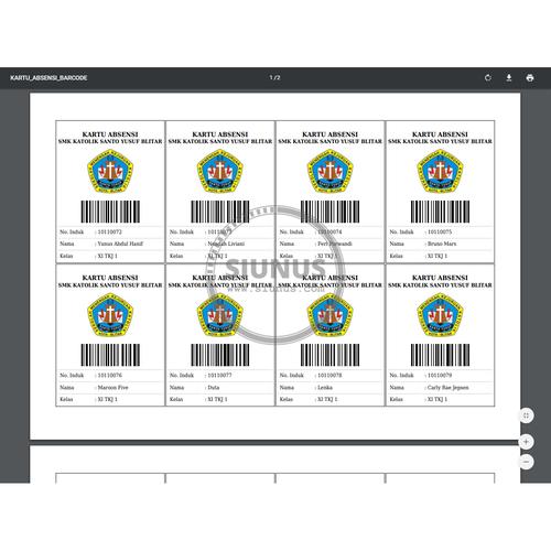 Jual Program Aplikasi Absensi Siswa dengan Barcode dan Barcode Scanner ...
