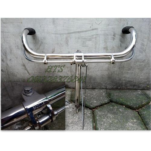 Jual stang onthel stir sepeda onthel gazelle model rem ganda croom ...