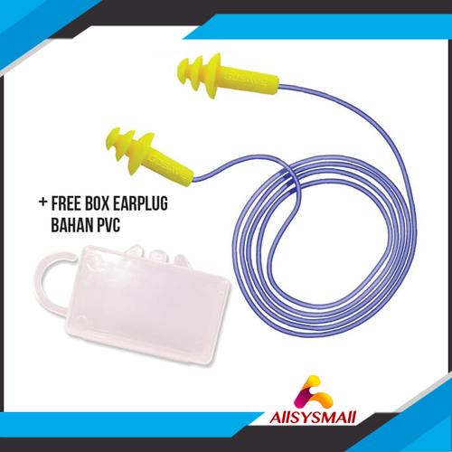 Jual Ear Plug Pelindung Telinga Earplug Earplugs Ultrafit Box Tali ...