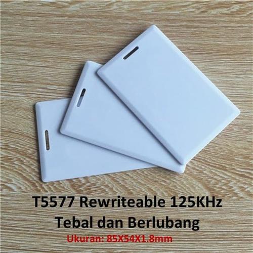 Jual T5577 125KHz REWRITABLE RFID CARD / PROXIMITY CARD / ID CARD TEBAL ...