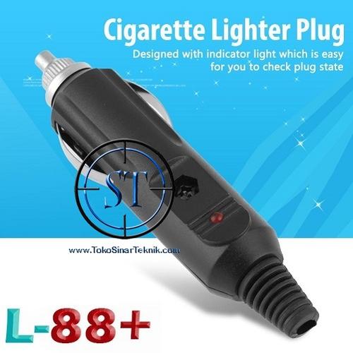 Jual Car Lighter Cigarette MALE L-88+ LED soket jantan steker rokok ...
