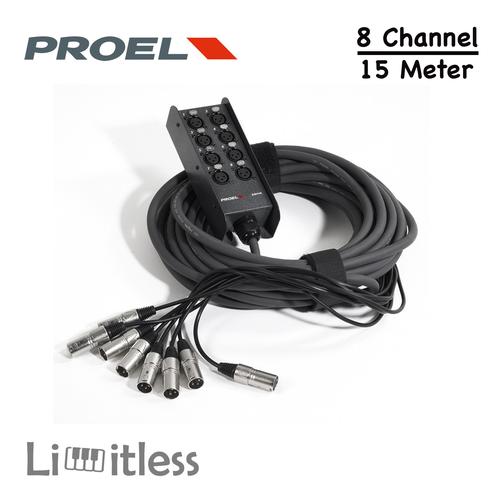 Jual Snake Kabel 8 Chanel 15 Meter Proel EBN8 Original - Jakarta Pusat ...