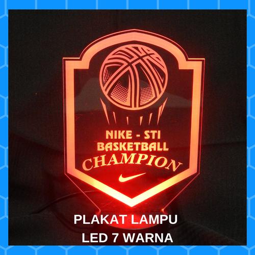 Jual Custom Made Plakat Lampu Meja Lampu Hias Logo Produk Led RGB 7 ...