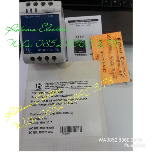 Jual FREQUENCY TRANSDUCER RISHABH RISH CON-Hz Input: 45-55Hz,Output: 4 ...