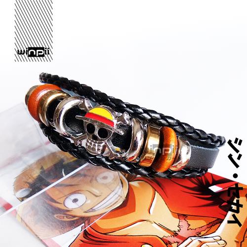 Jual Gelang Logo Straw Hat Pirates Hitam Anime One Piece - Kab. Bantul ...