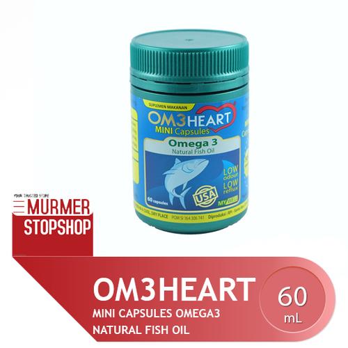 Jual Om3heart Omega 3 Natural Fish Oil 60 Caps Om3 Heart - 60 kapsul ...