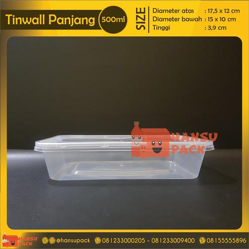Jual Thinwall Kotak Plastik 500ml / Tempat Makan Kotak Plastik - Kota ...