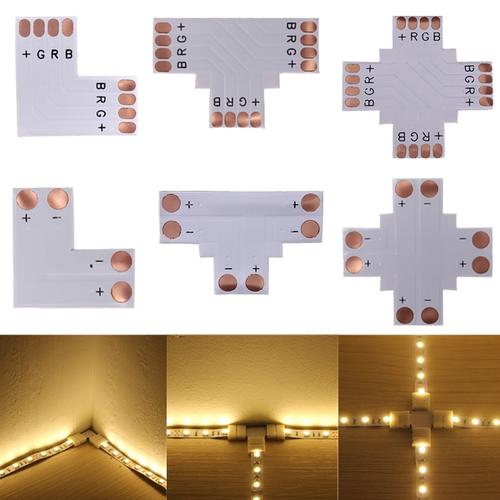 Jual 5050 RGB 4-pin LED Strip Connector Corner 10mm DC - Jakarta Barat ...