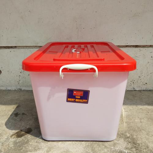 Jual box / container box uk 100 liter merek gajah berkualitas - Putih ...