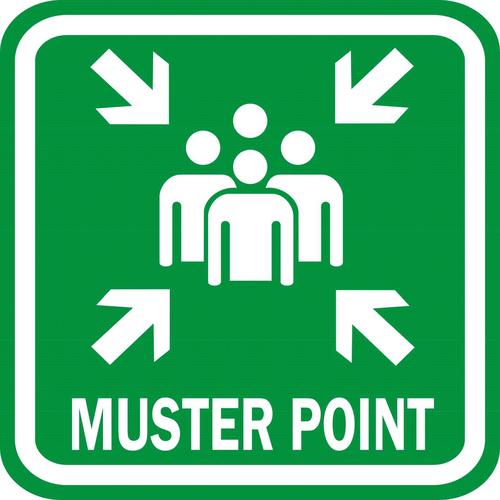 Jual Stiker Cutting Safety Sign K3 Muster Point - Kota Bekasi - FPM ADV ...