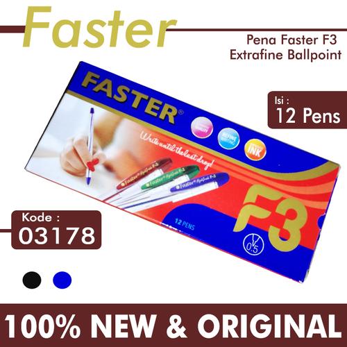 Jual Pena Faster F3 Extrafine - Hitam - Kota Denpasar - Bali Stationery ...