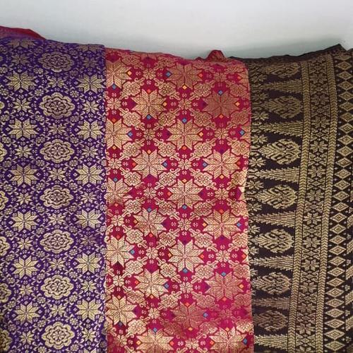 Jual Kain Songket benang emas asli Palembang - Hitam - Kota Depok ...