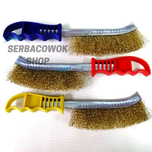 Jual sikat kawat kuningan model gagang / sikat kawat manual - Jakarta ...