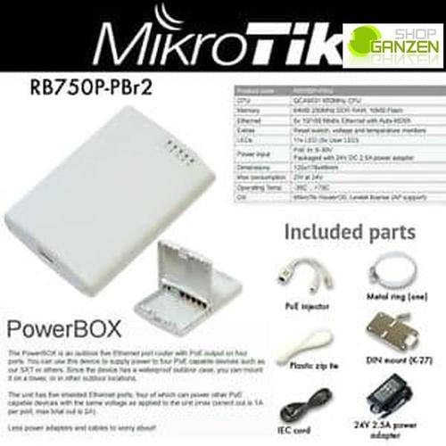 Jual Mikrotik Router RB750P-PBr2 (with PoE-Output) / powerbox - Jakarta ...