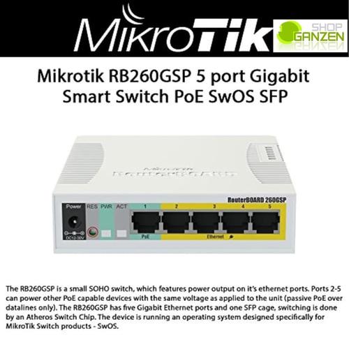Jual Mikrotik RB260GSP - Jakarta Pusat - Ganzen Shop | Tokopedia