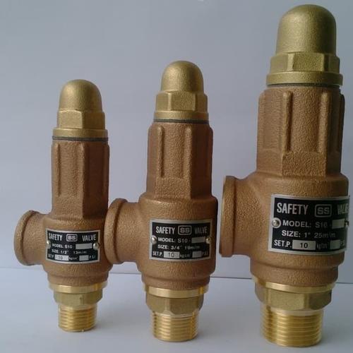Jual Safety Valve Kuningan 1" inch 10 Bar Kg/cm drat luar x dalam ...
