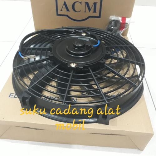Jual Kipas radiator tambahan 12v 10 inchi 80w tebal 5cm lebar 255mm ...