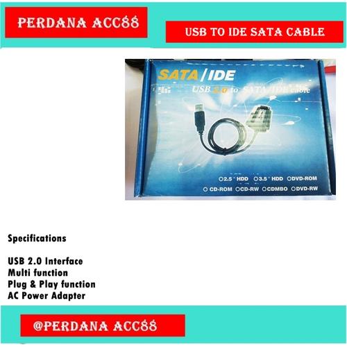 Jual USB TO IDE SATA CABLE WITH ADAPTOR (R-DRIVER III) - Jakarta Barat ...