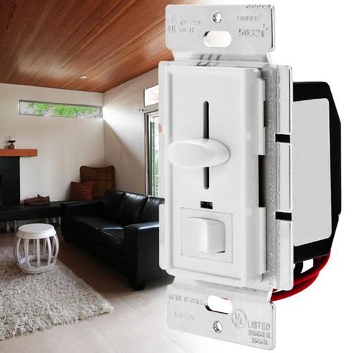 Jual LUSTREON AC120V 600W 3 Way LED Slide Dimmer Wall Switch for ...