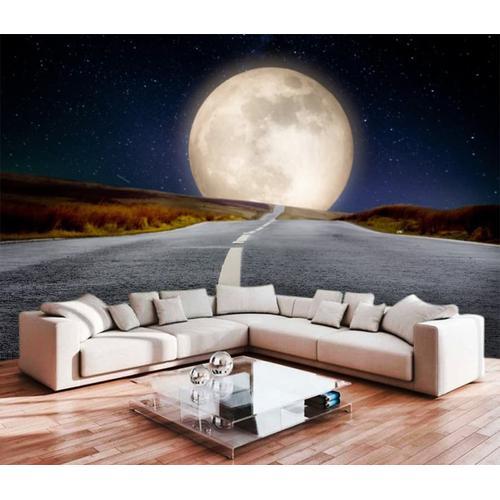 Jual WALLPAPER 3D CUSTOM WALLPAPER DINDING LANGIT MALAM BULAN PURNAMA ...