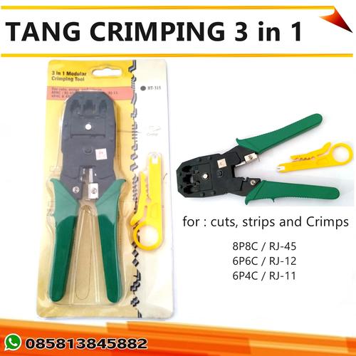 Jual Tang Crimping / CRIMPING TOOLS / tang crimping RJ45 RJ12 RJ11 ...