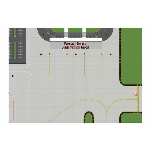 Jual 'UPDATE' Diecast Mat Airport Commuter Terminal Single Runway ...