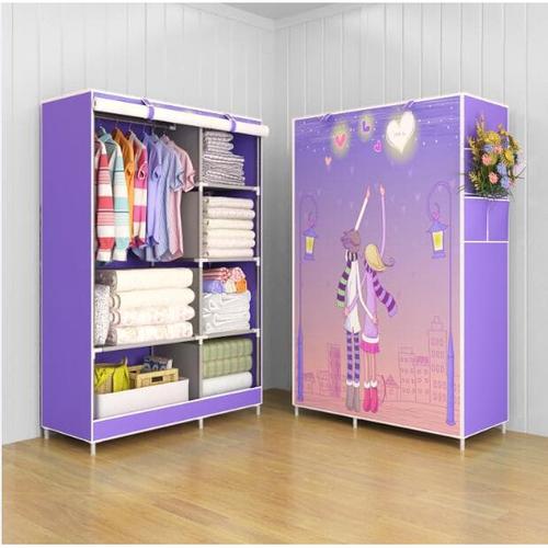 Jual Multifunction Wardrobe / Cloth Rack with cover lemari pakaian 03 ...