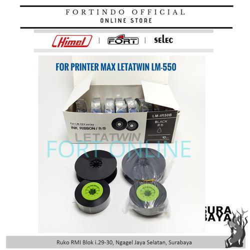 Jual Pita Ink ribbon MAX letatwin LM 550 Printer Mesin Marker Tubing ...
