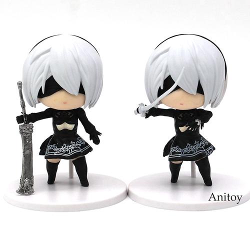 Jual Baru 2Pcs / Set Action Figure Mini NieR New YoRHa 2B YoRHa No.2 ...