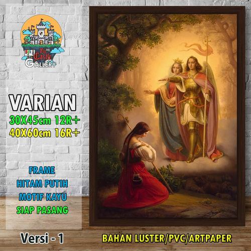 Jual Gambar Poster Lukisan Santa Catherine + Bingkai V1 St Katarina ...