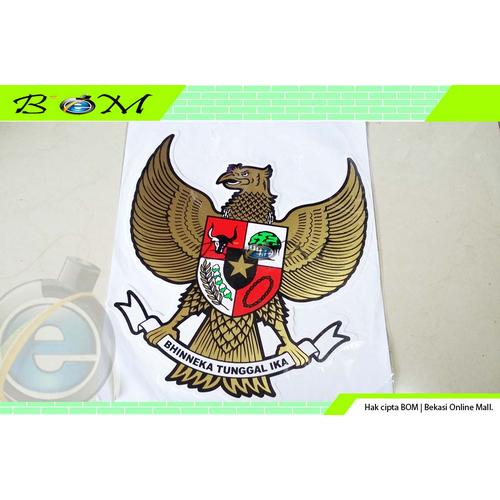 Jual stiker sticker gambar lambang negara burung garuda besar gold ...