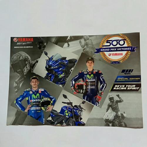 Jual Poster Brosur Yamaha Movistar Livery 500 GP Victory ori Yamaha ...