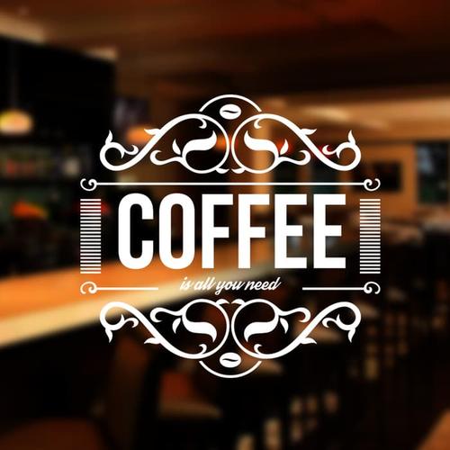 Jual Cutting Sticker Custom Coffe Stiker Cafe Toko Kantor Rumah Kaca ...