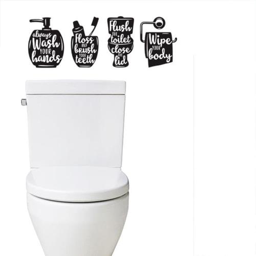 Jual Cutting Sticker Bathroom Rules Toilet Stiker Pintu Rumah Kamar ...