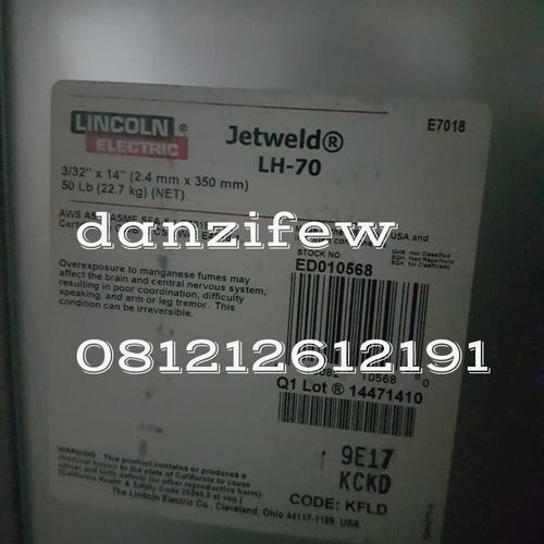 Jual LINCOLN USA Welding Electrode 3.2 mm - Kawat Las JETWELD LH-70 ...
