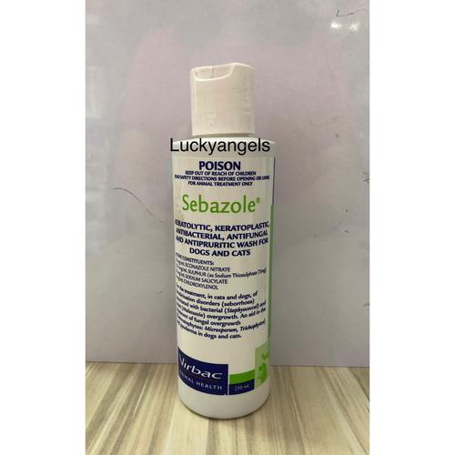 Jual virbac sebazole shampoo obat mandi sakit kulit anjing kucing 250ml ...